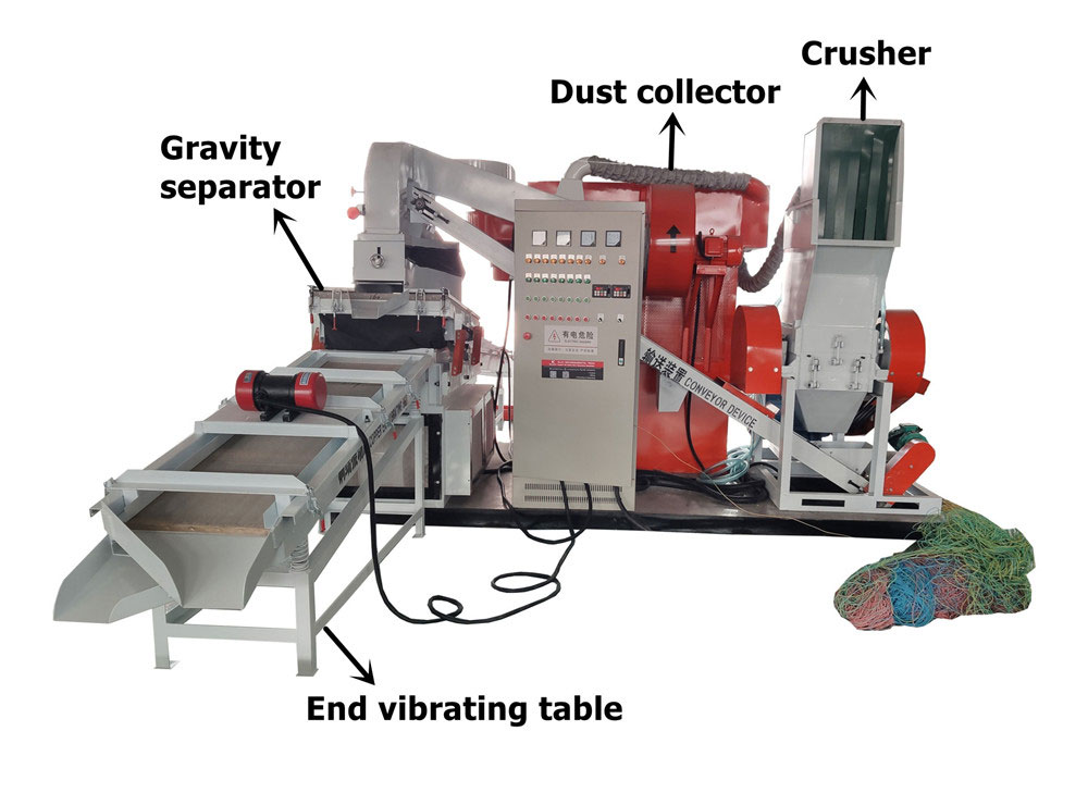 Small New Generation Cable Granulator Machine for Argentina client ...